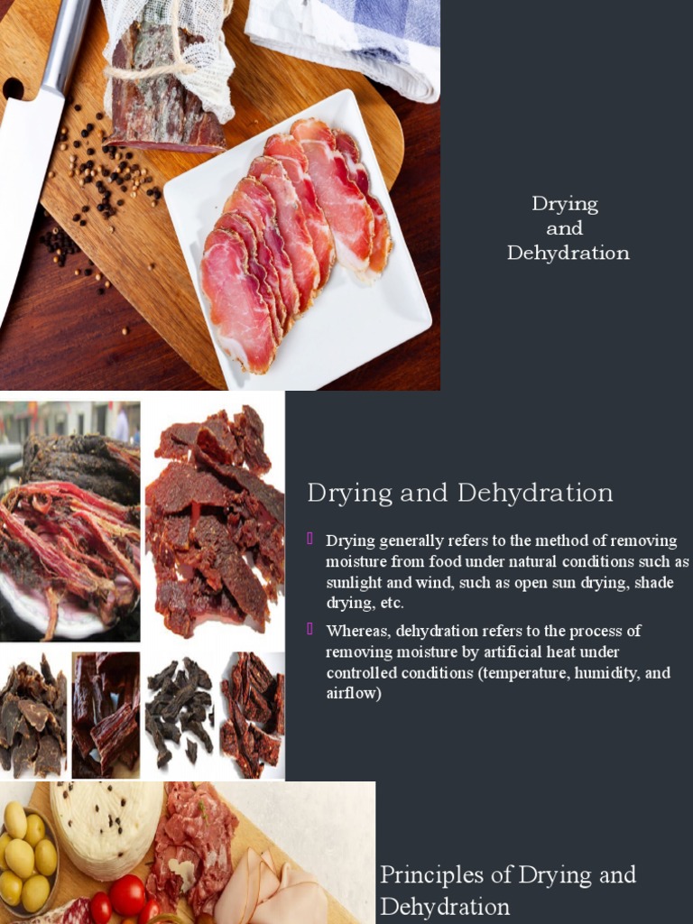 Drying vs. Dehydration in Food Processing | PDF