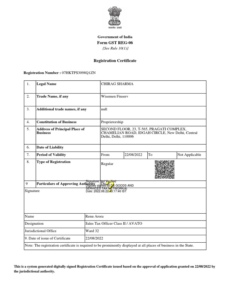 REGISTRATION CERTIFICATE.pdf | PDF