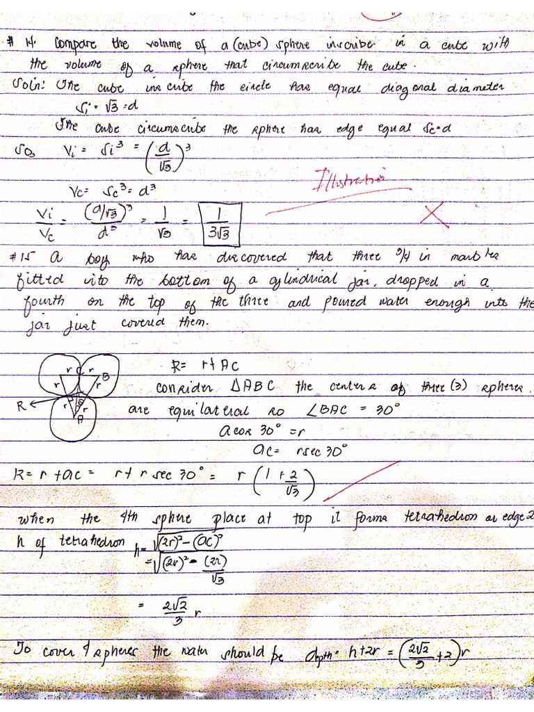 Solid Mensuration Problems & Solutions PDF | PDF