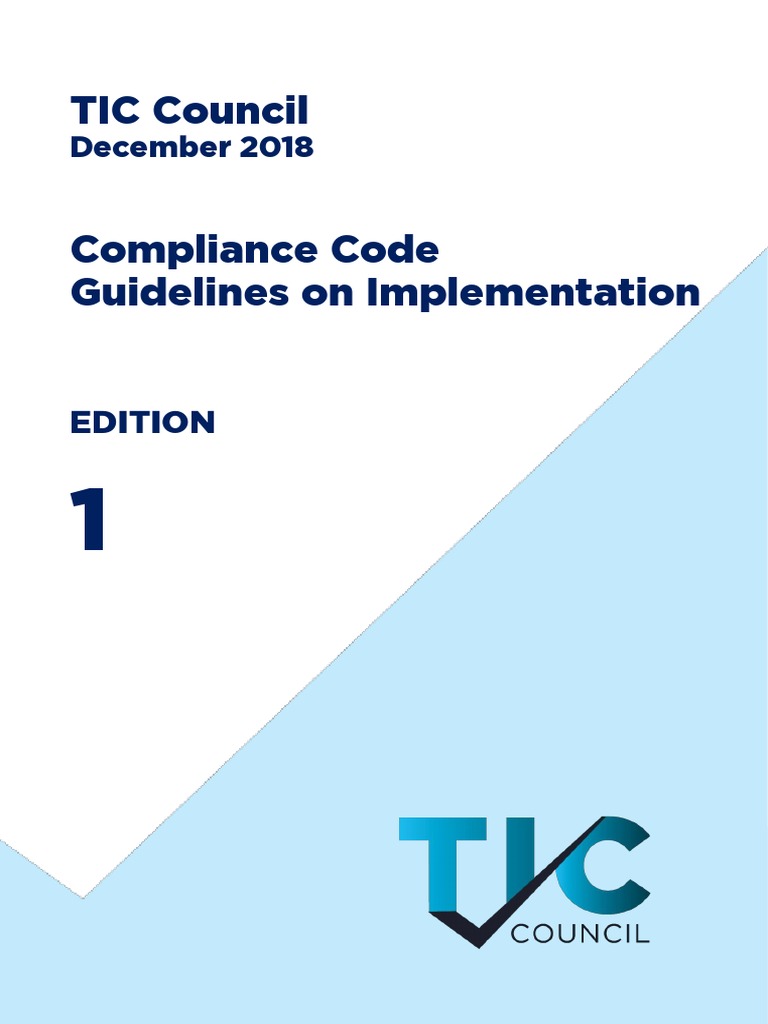 TIC Council Compliance Code Guidelines | PDF