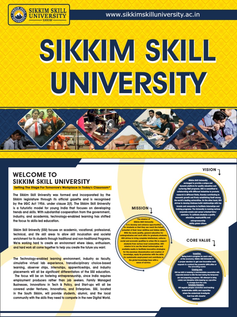 Sikkim Skill University Course Overview | PDF