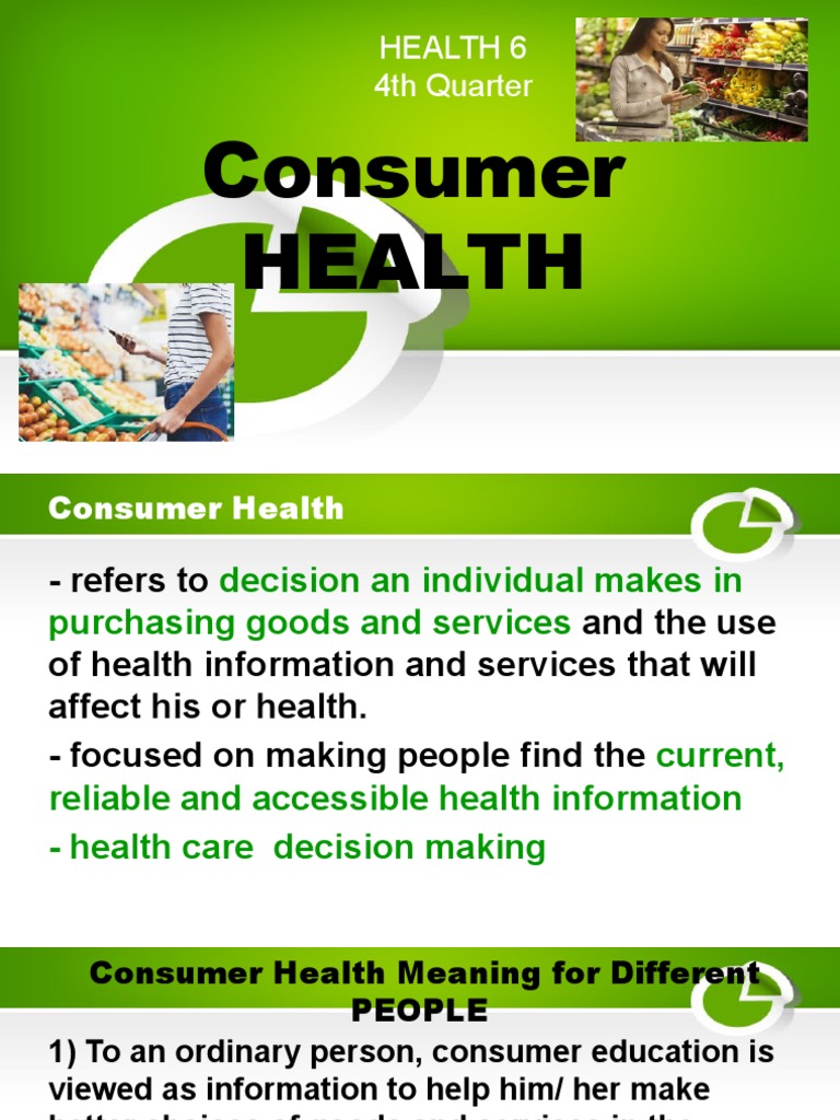 Consumer Health Decision Guide | PDF