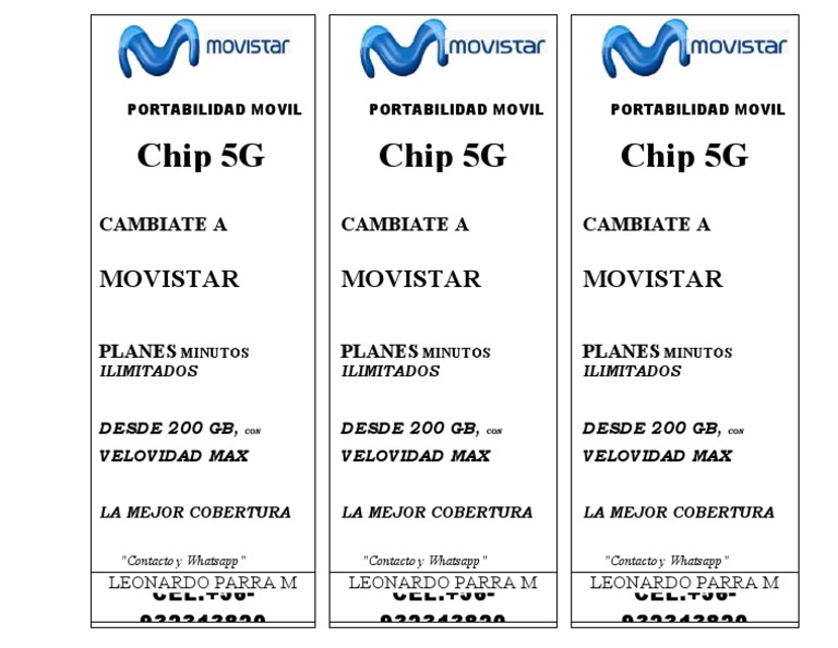 Portabilidad Movistar 2023 | PDF