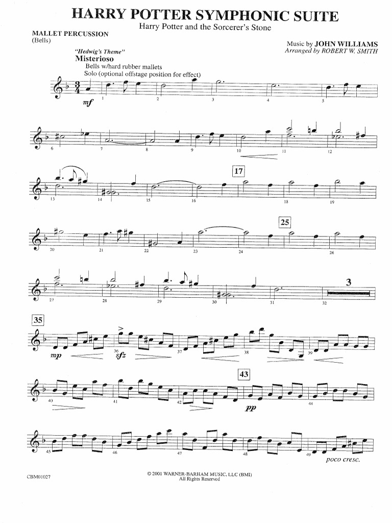 Páginas desdeHARRY POTTER SYMPHONIC SUITE-HARRY POTTER AND THE SIRCERER ...