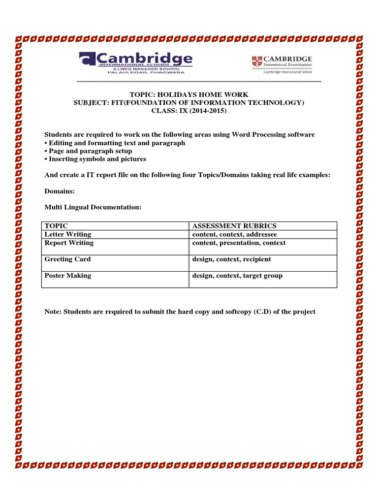CBSE Class 9 Computer Science Worksheet PDF | PDF