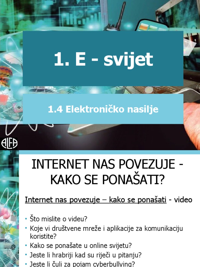 1.4 Elektroničko Nasilje | PDF
