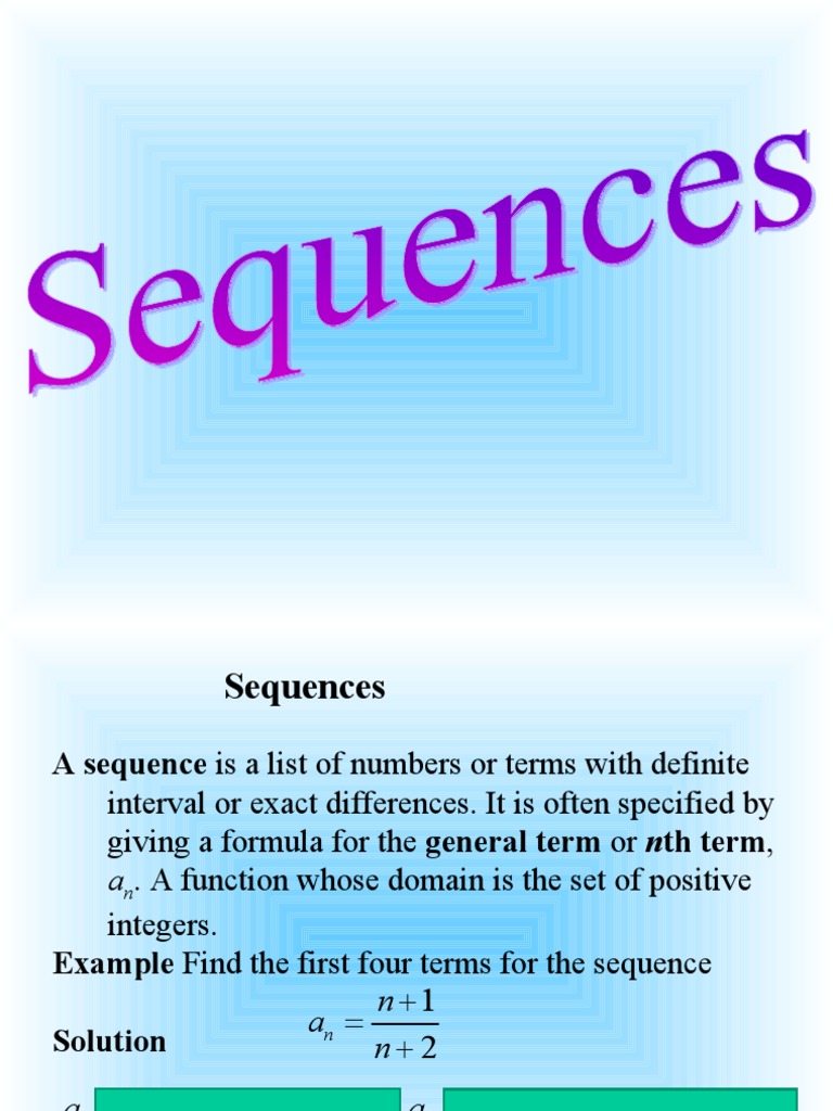 Arithmetic Sequences and Examples - REVISED | PDF