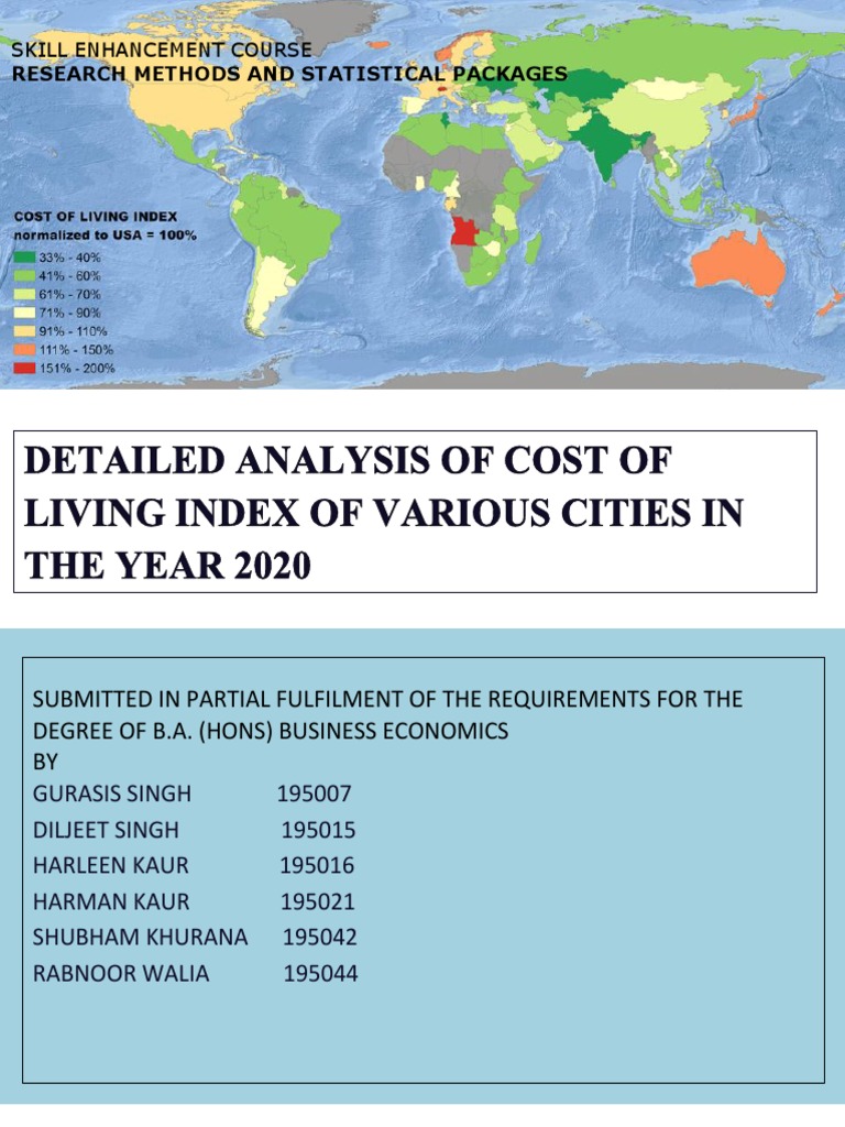 Cost of Living Index PDF | PDF