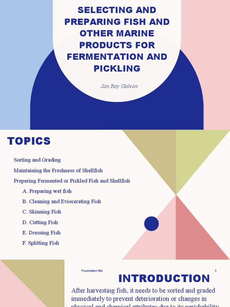 Selecting and Preparing Fish and Other Marine Products.pptx | PDF