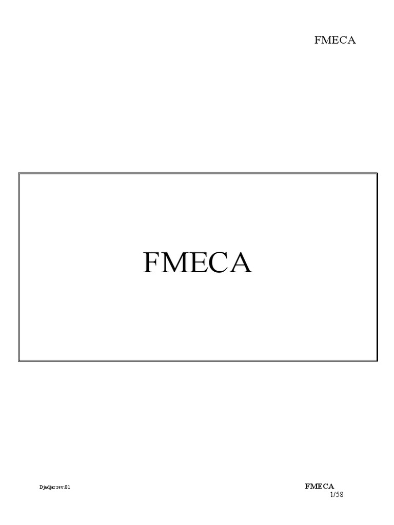 FMECA Training Module | PDF
