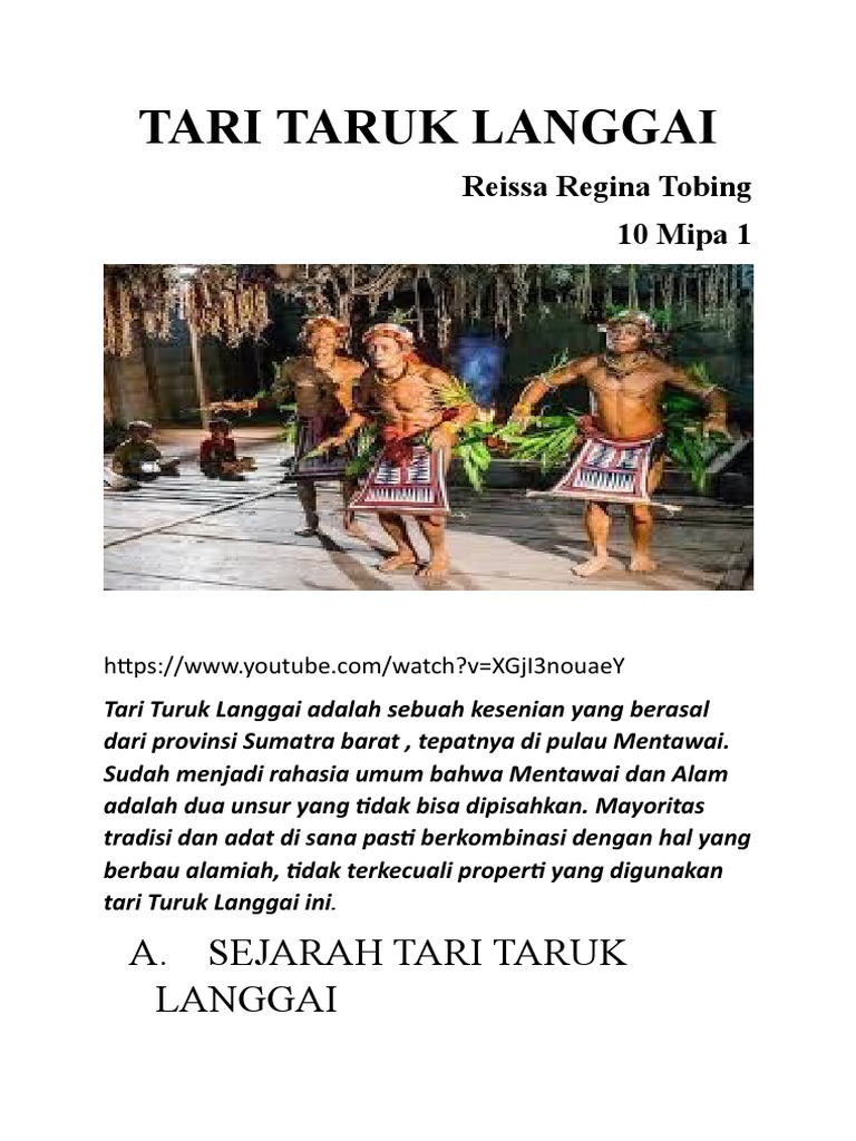 Keunikan Tari Turuk Langgai Mentawai | PDF