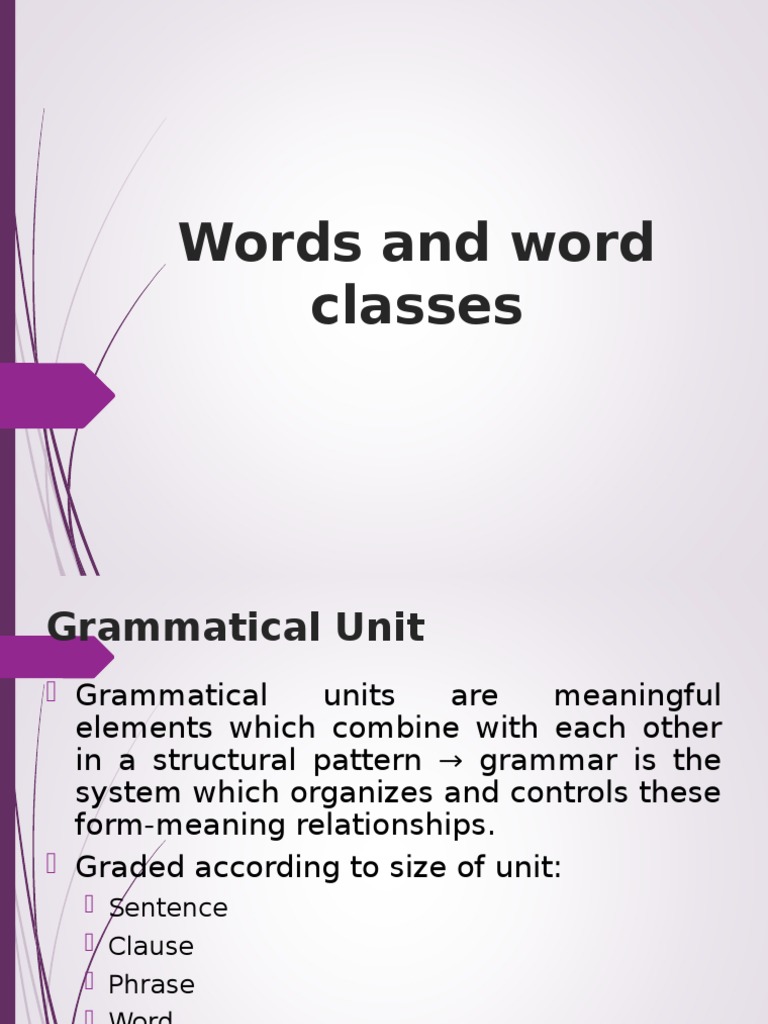 Word Classes Biber 2 PDF | PDF