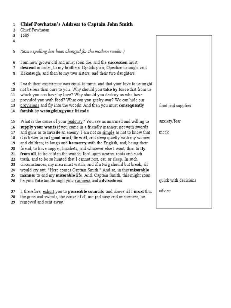 7 U.S. History Powhatan Final | PDF