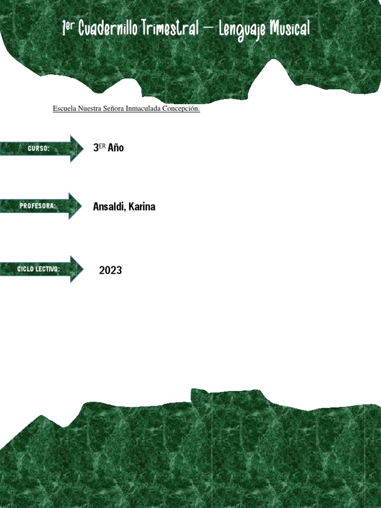 Cuadernillo Trimestral 3er Año Pdf Pdf Bailes Entretenimiento