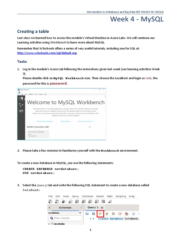 IDBBD-Week04-Learning Activities-MySQL | PDF