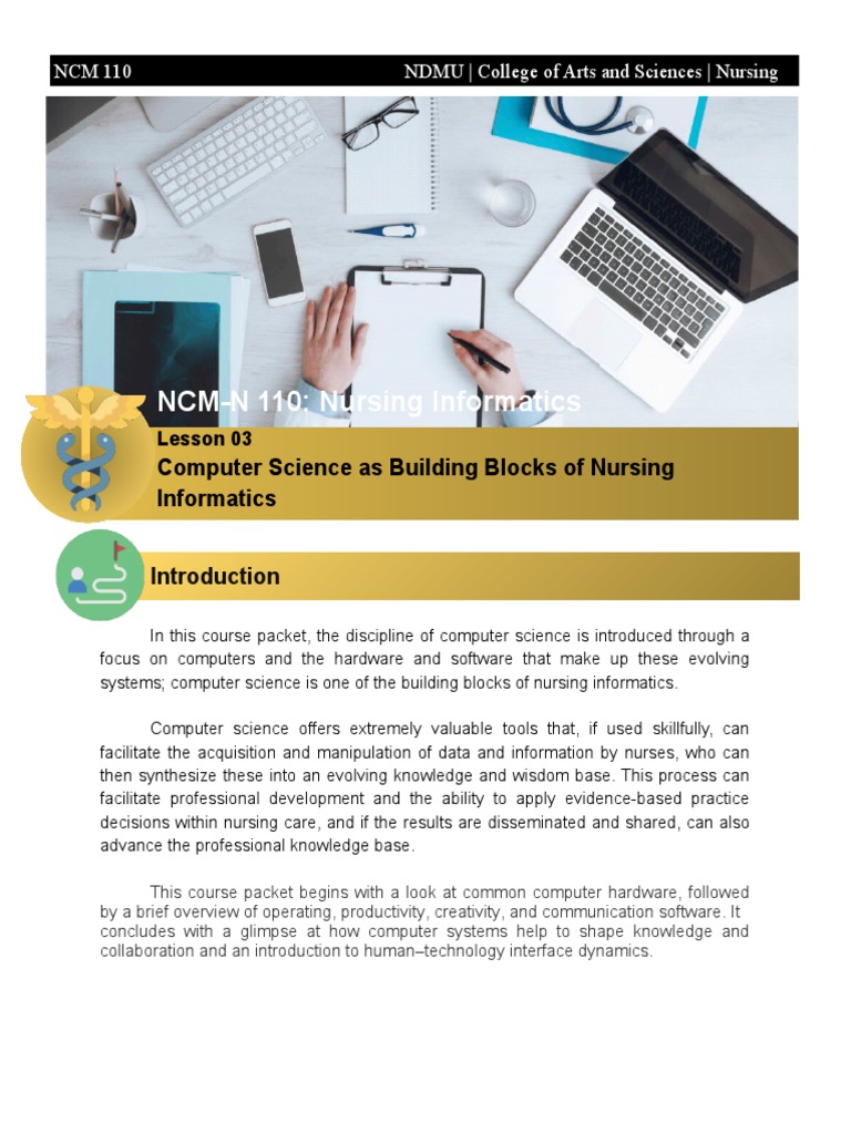 NCM 110 - Lesson 3 | PDF