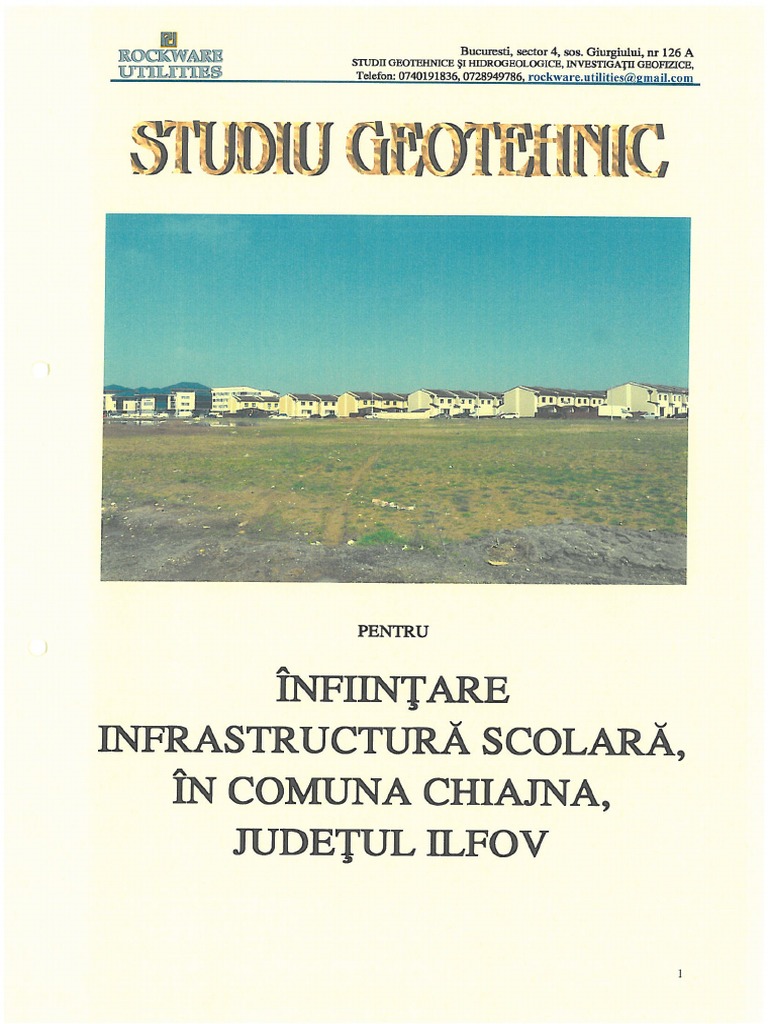 Studiu Geo Complet PDF | PDF