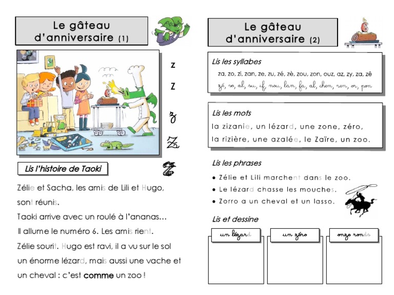 Gâteau d'anniversaire et amis joyeux | PDF