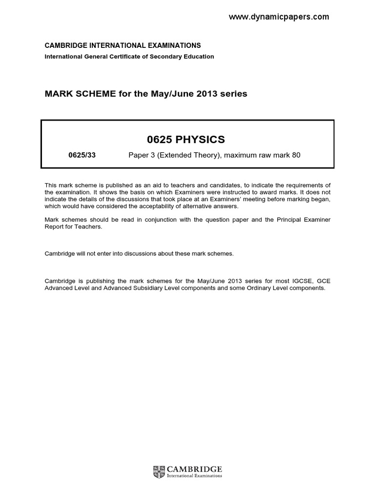 0625 s13 Ms 33 PDF | PDF