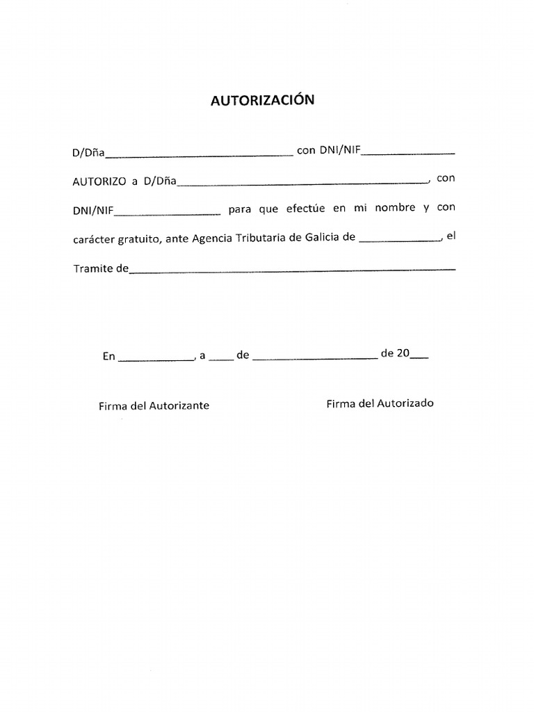 Autorizacion Xunta | PDF
