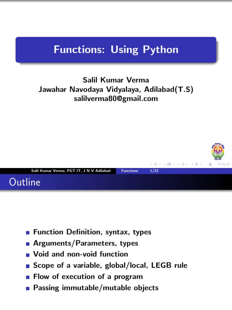 2 3 Functions 1 Pdf Parameter Computer Programming Scope Computer Science