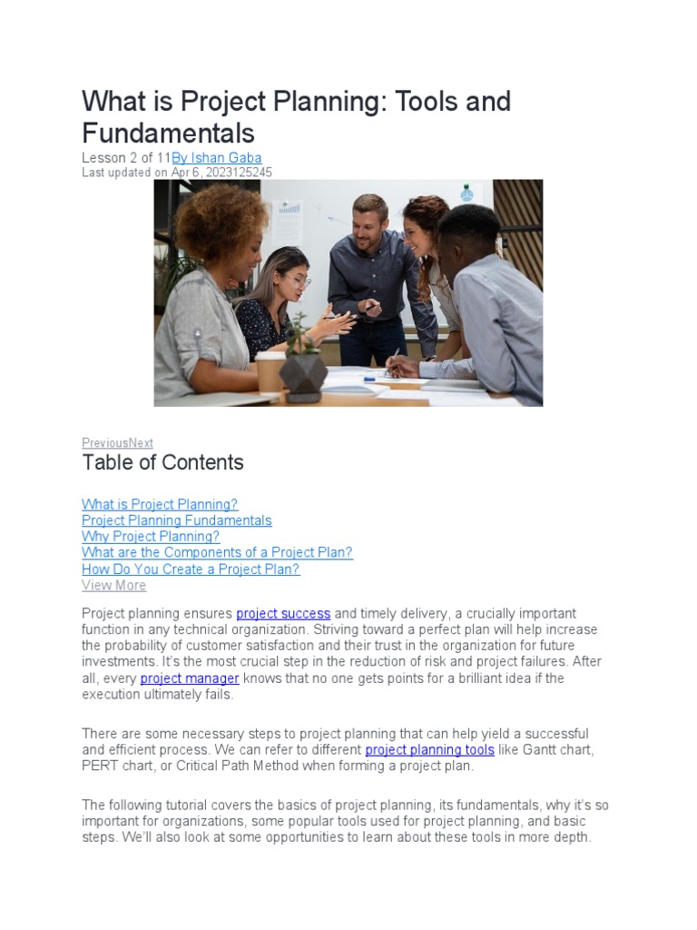 What Is Project Planning | PDF