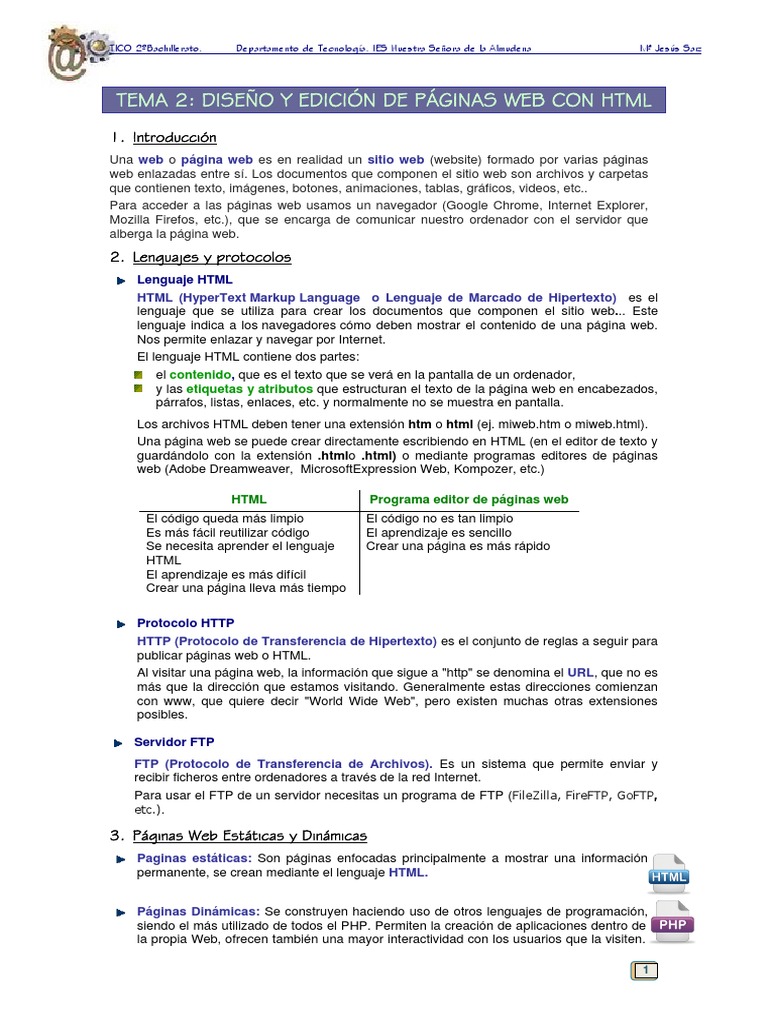 2 Paginas Web HTML PDF | PDF