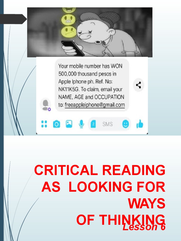 Lesson 1 | PDF | Critical Thinking | Thought
