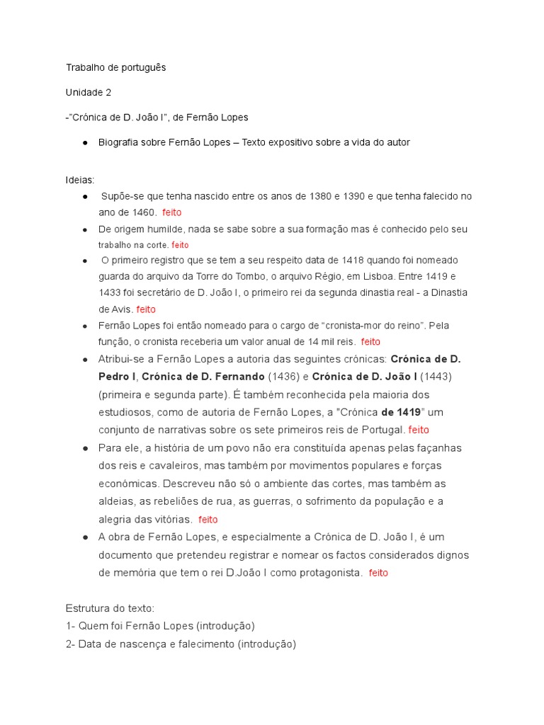 Fernão Lopes PDF | PDF