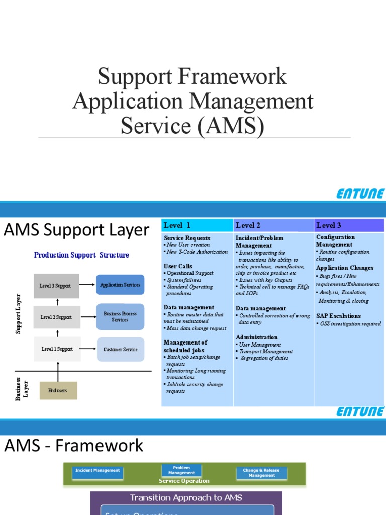 AMS Support Framework Overview | PDF