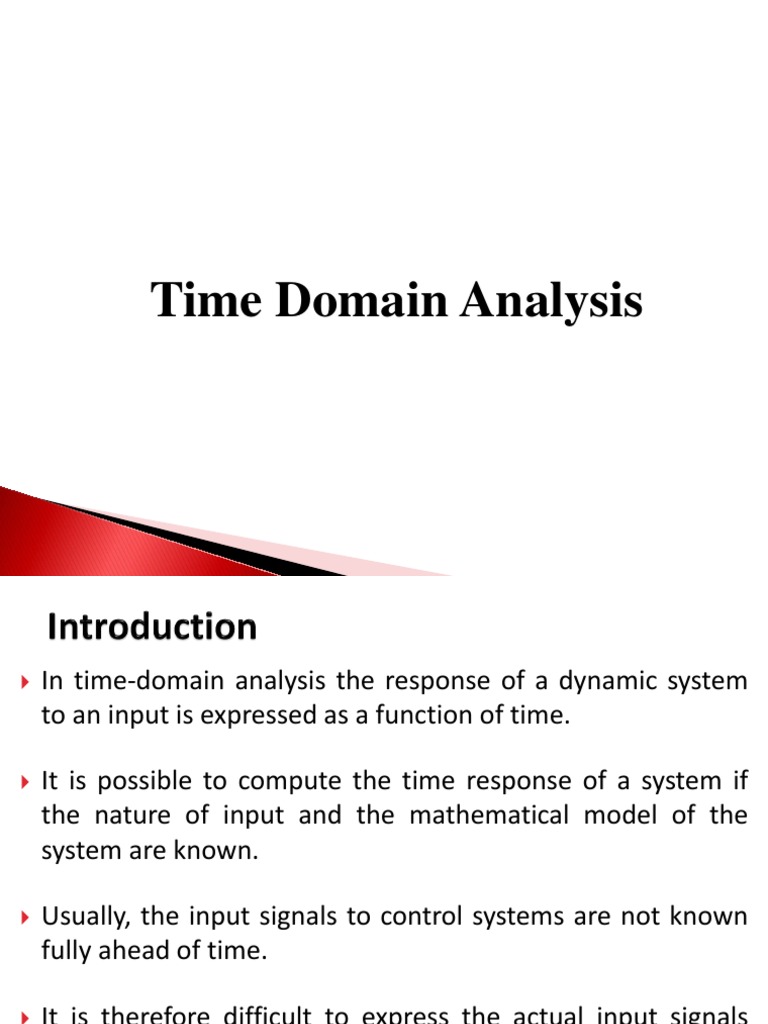 Time Domain Analysis Guide | PDF