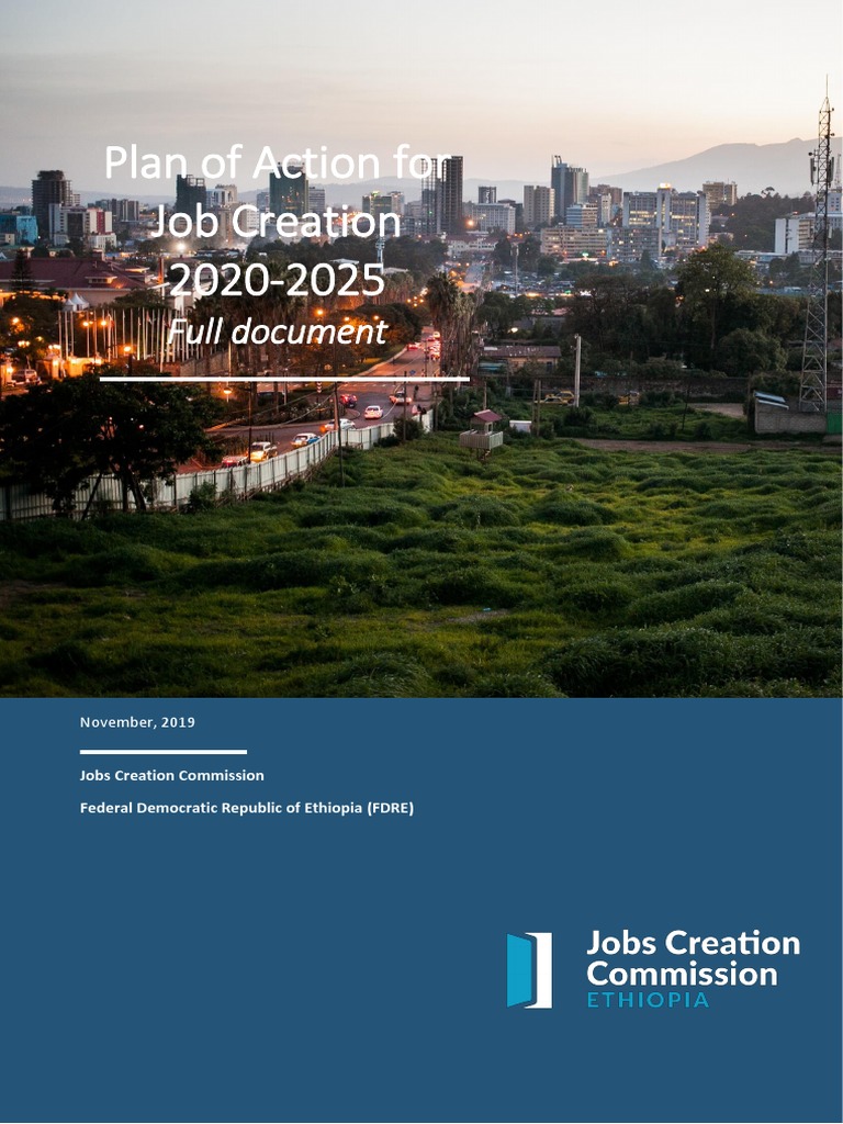 15.11.2019 - Plan of Action For Job Creation PDF | PDF