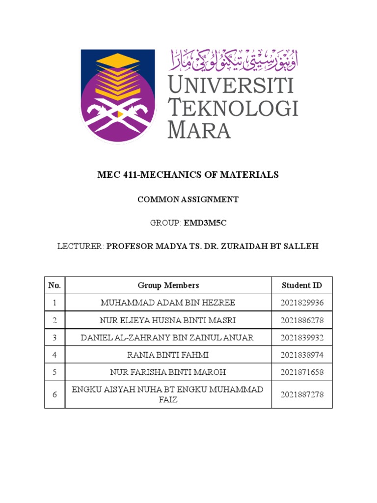 Common Assignment - Group 3 PDF | PDF