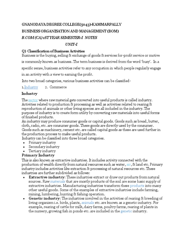 Bom Notes PDF | PDF | Sole Proprietorship | Partnership