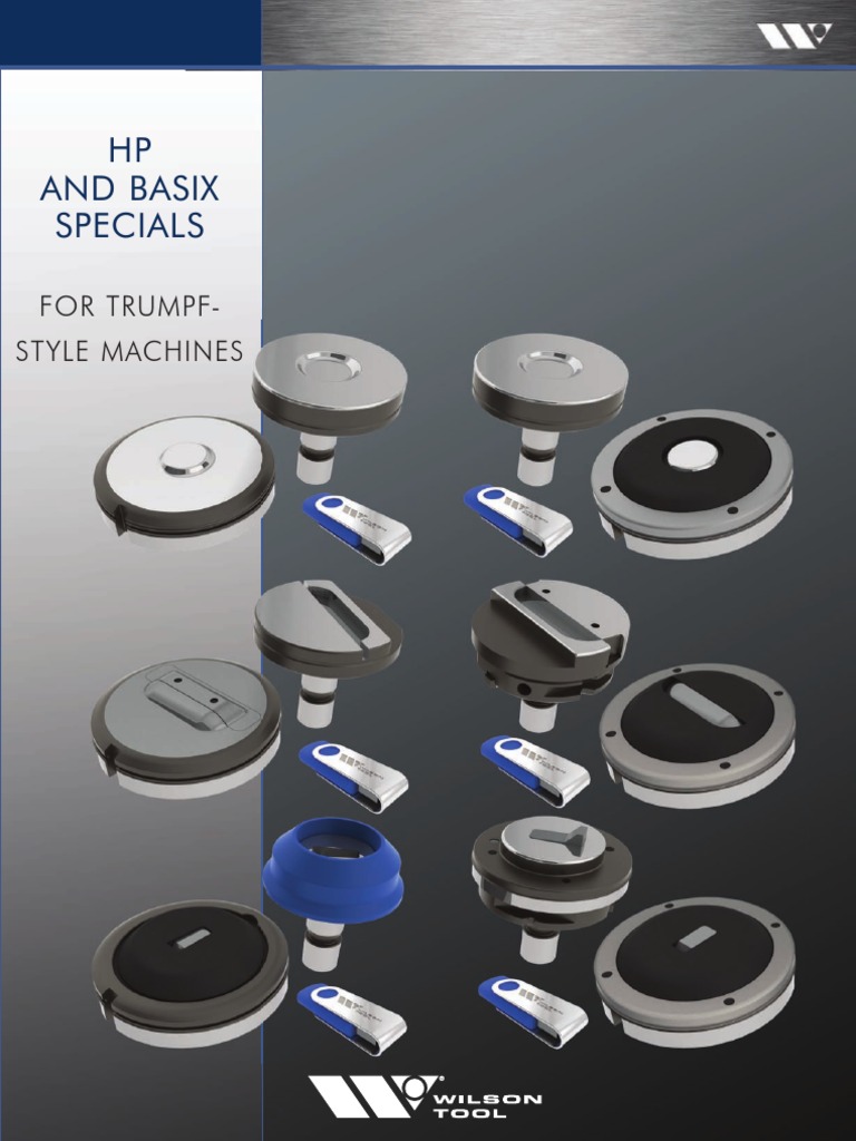 Wilson Tool Trumpf forming tools - HP and Basix | Sheet Metal ...