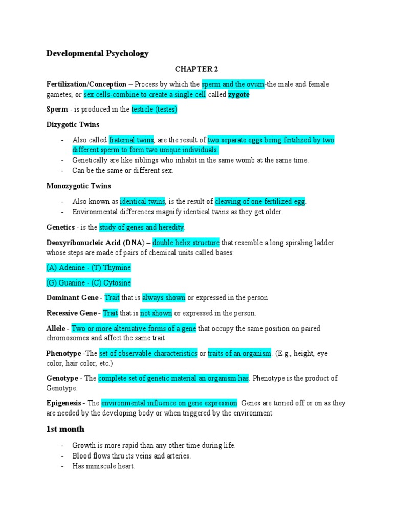 Dev Psych - Midterm Examination - Reviewer | PDF | Attachment Theory | Cerebral Hemisphere