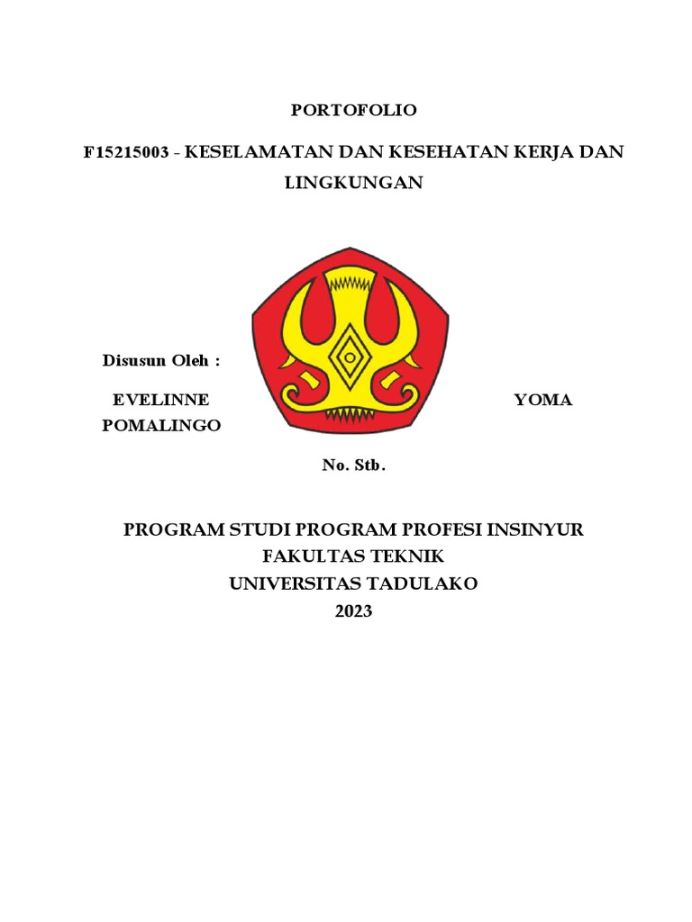 Portofolio Iski K3 Dan Lingkungan | PDF