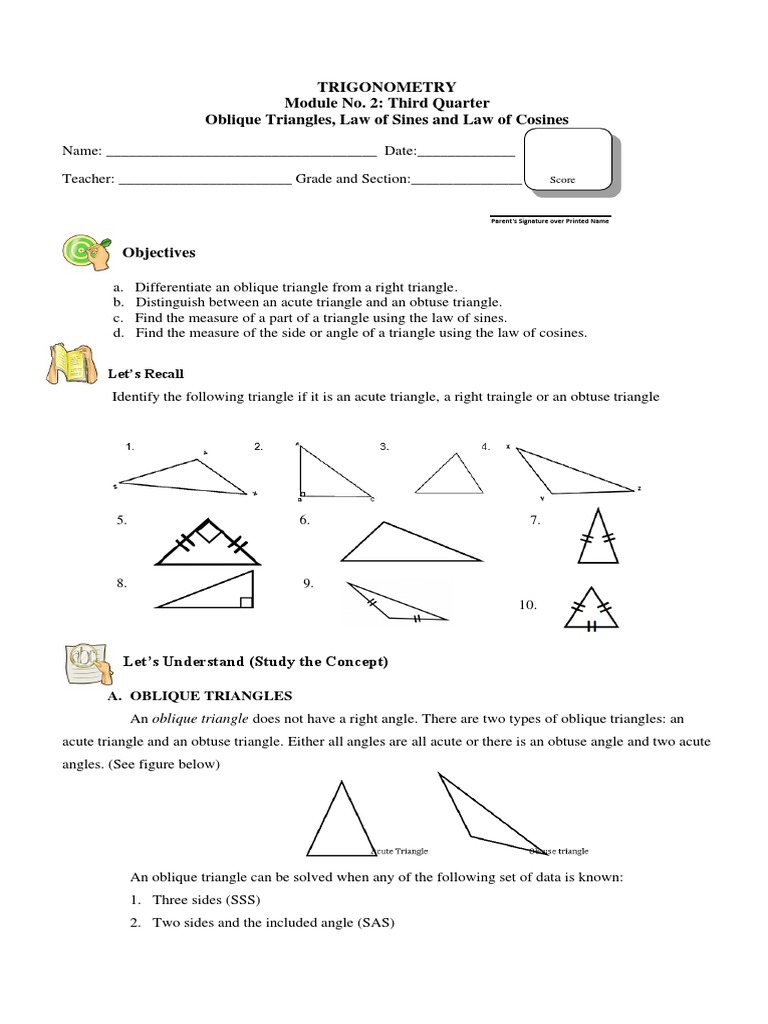 Q3-Module-2-Trigonometry | PDF