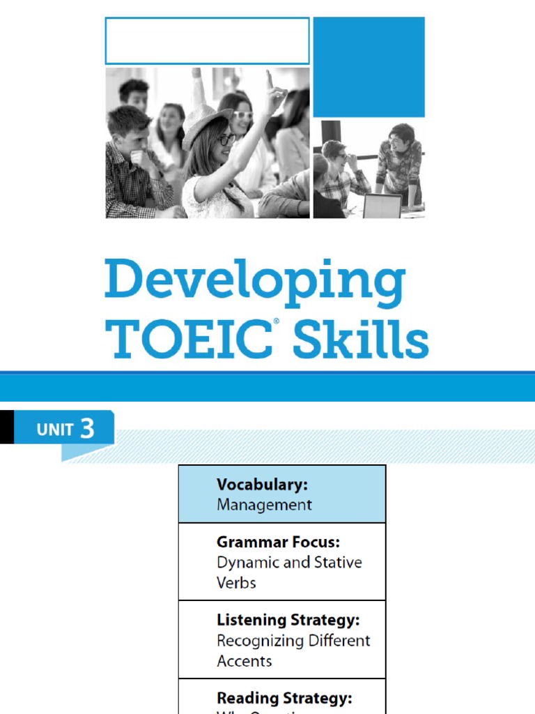 Developing TOEIC Skills Unit 3 | PDF