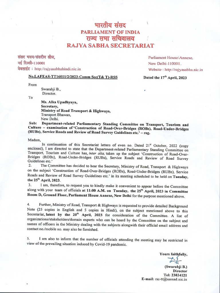 Rajya Sabha Secretariat Letter_0001.pdf | PDF