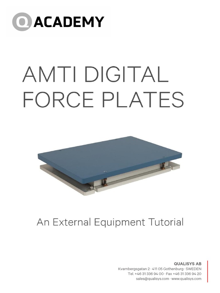 3x AMTI Digital Force Plates PDF | PDF | Synchronization | Amplifier