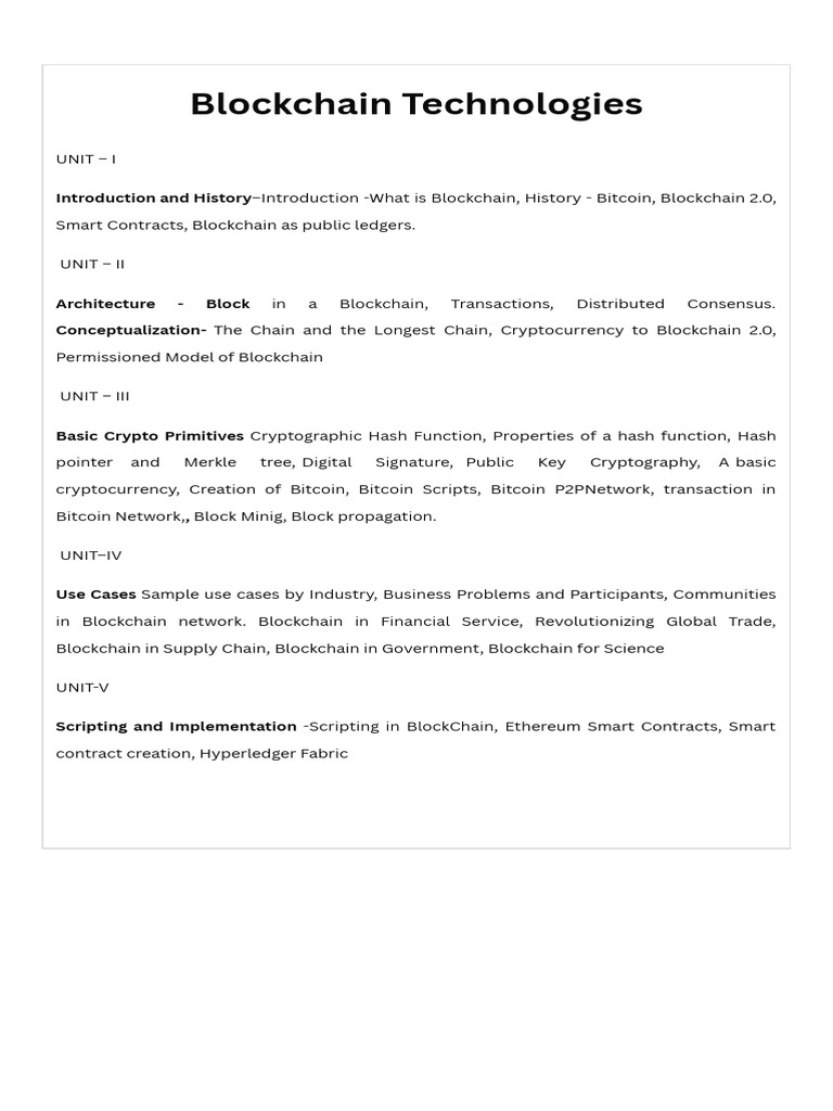 Blockchain for Tech Enthusiasts | PDF