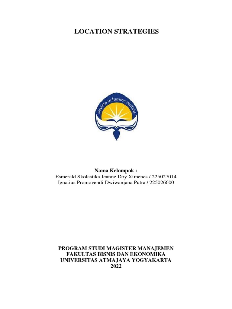 Strategi Lokasi untuk Keberhasilan Bisnis | PDF | Bisnis