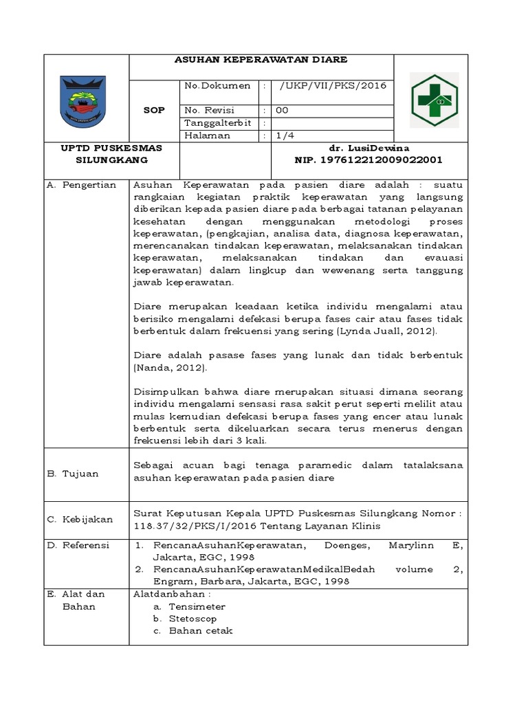 SOP Diare.docx | PDF