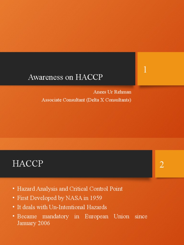 HACCP Implementation Steps | PDF