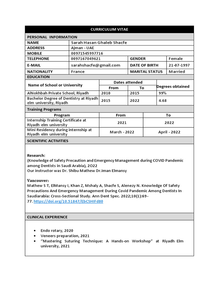 Sara-CV 230102 223023 PDF | PDF