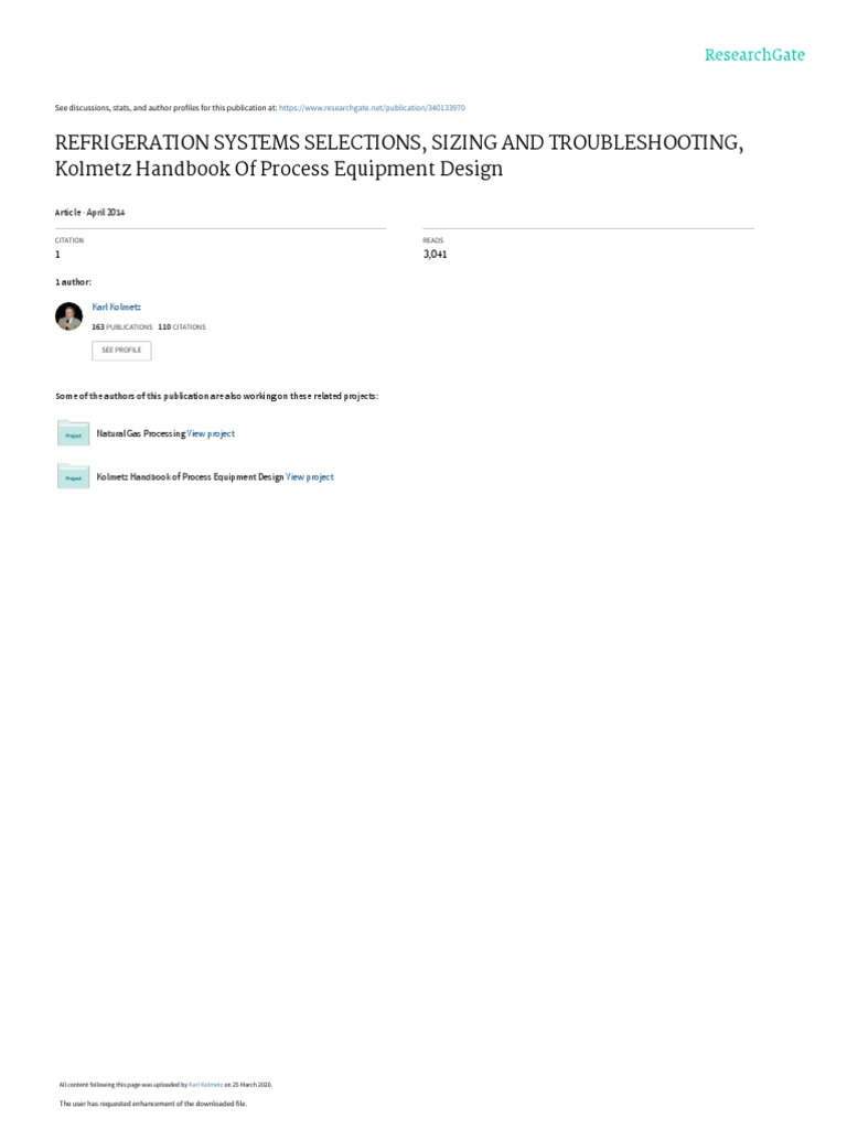 ENGINEERING DESIGN GUIDELINES Refrigeration Systems Rev2.1web | PDF