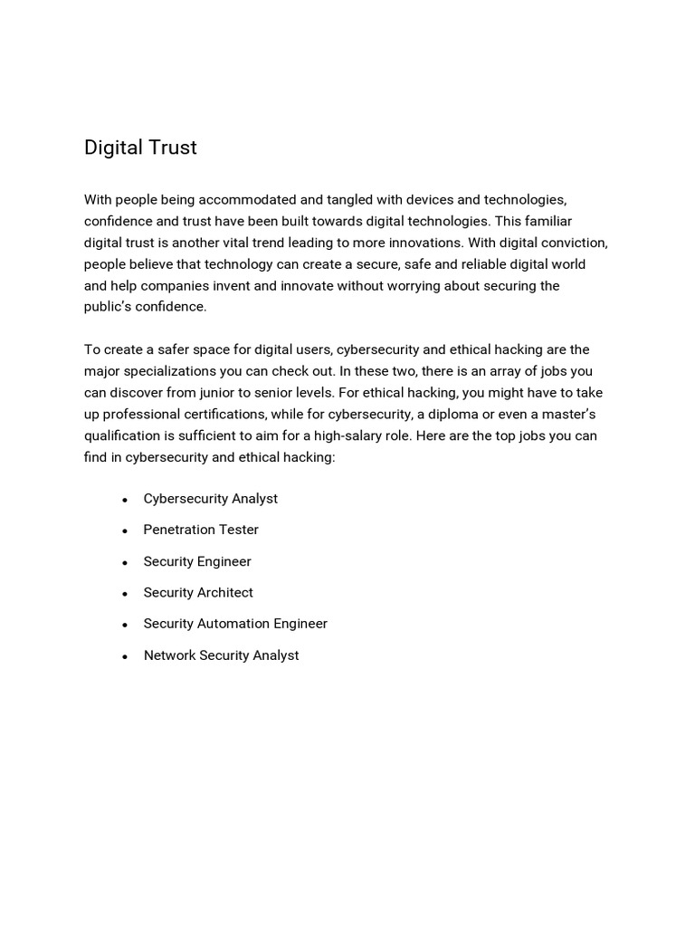 Digital Trust Pdf