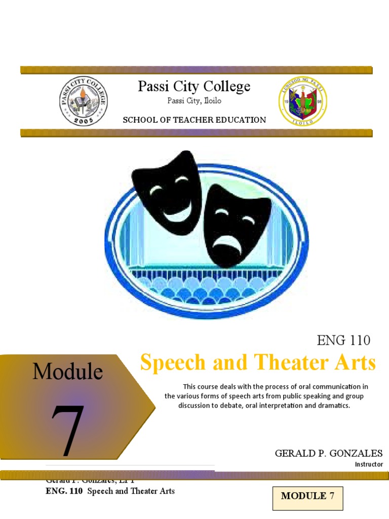 Introduction to Theatre Arts Module | PDF