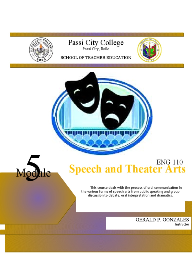 Module 5 Speech Theater Arts | PDF | Public Speaking | Cognition